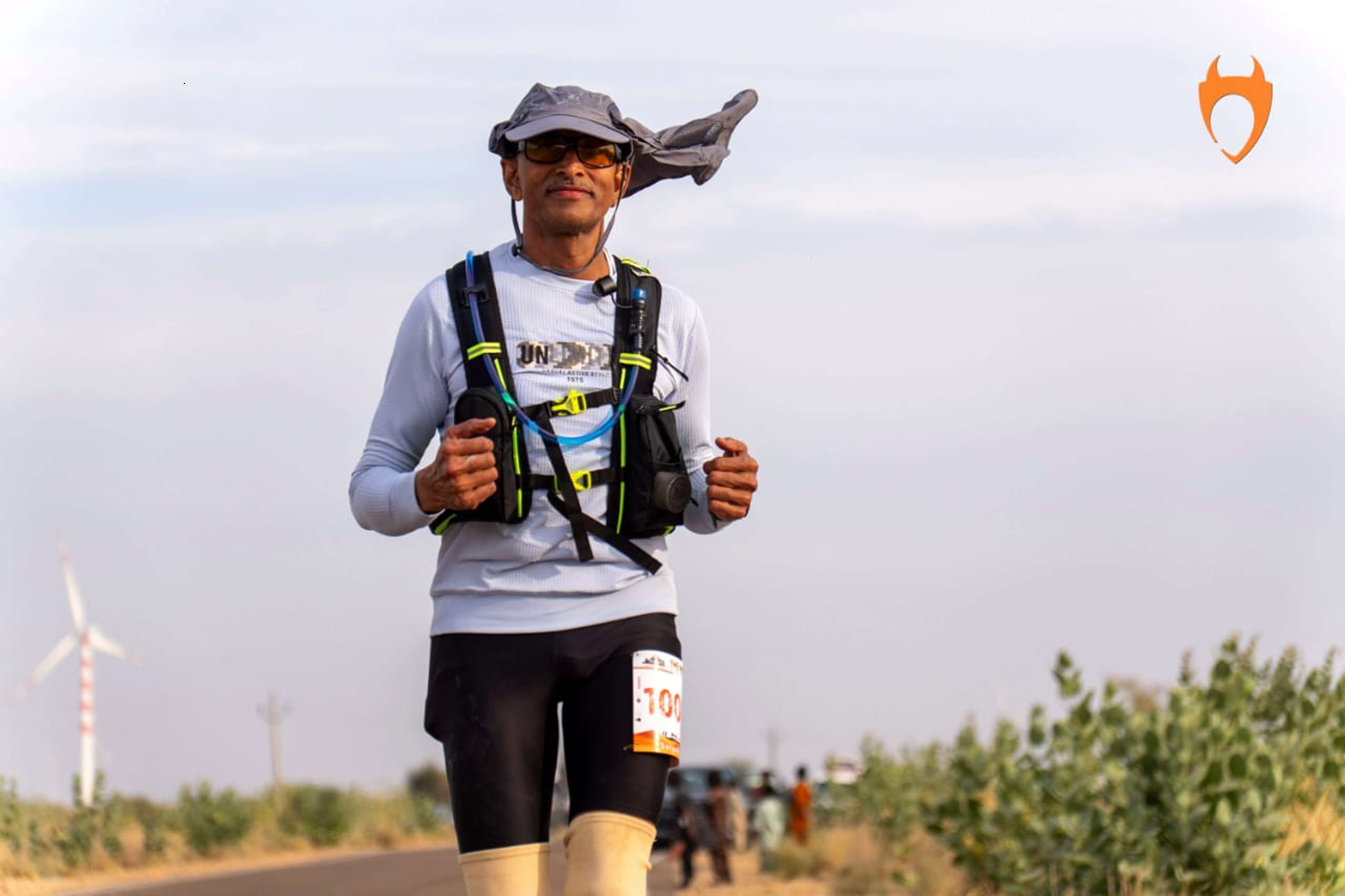 Malav completes ultra marathon at Border Run the Hell | मालव ने बॉर्डर ...