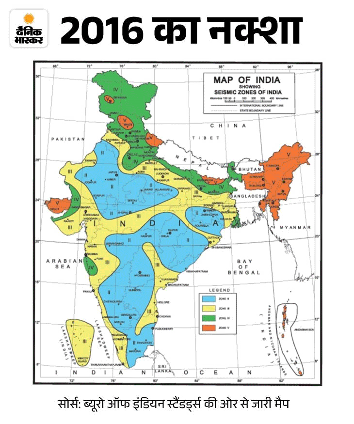 Rajasthan Earthquake Zone Map 2025; Jaipur | Alwar Bhiwadi Risk