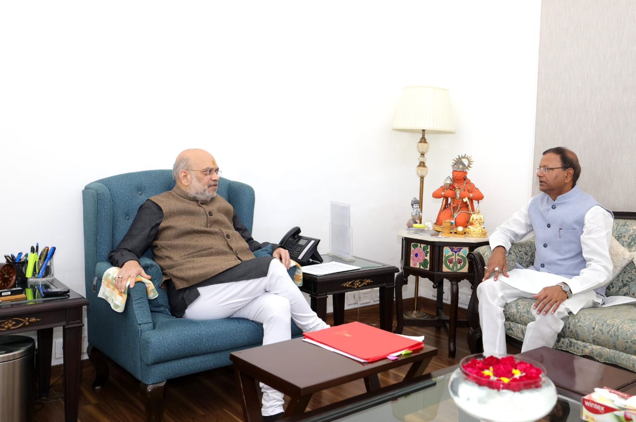 UP BJP president Pankaj Chaudhary meets Amit Shah; Discusses Panchayat and Assembly polls ...