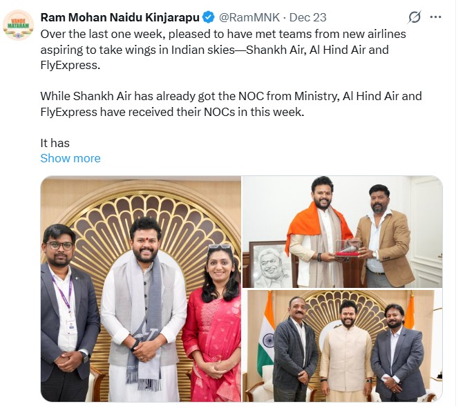 Centre gives green signal to three new airlines: Shankh Air, Alhind Air ...