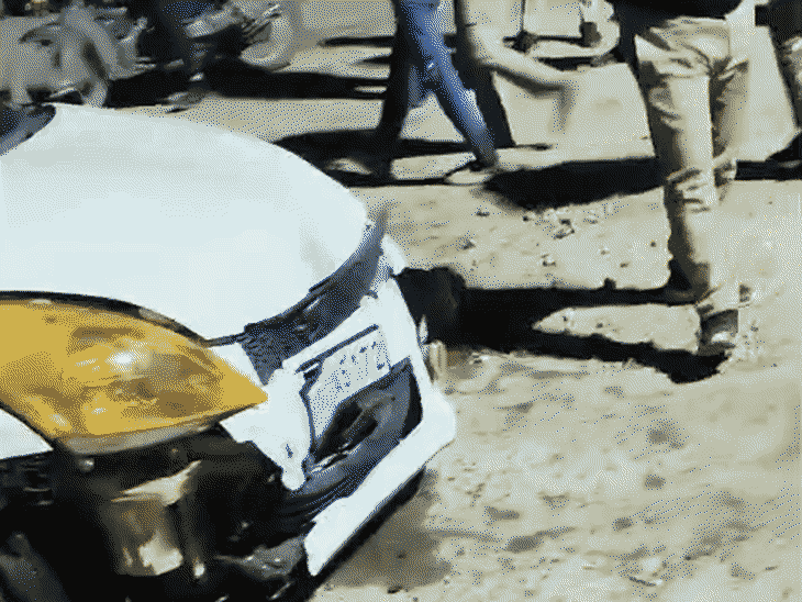 BJP leader's hit and run | भाजपा नेता ने कार से तीन लोगों को रौंदा ...