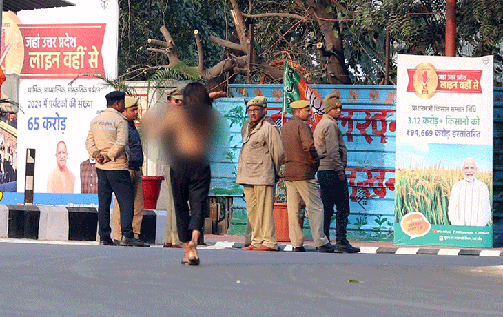 Transgender person runs semi-naked on Lucknow road in protest ...