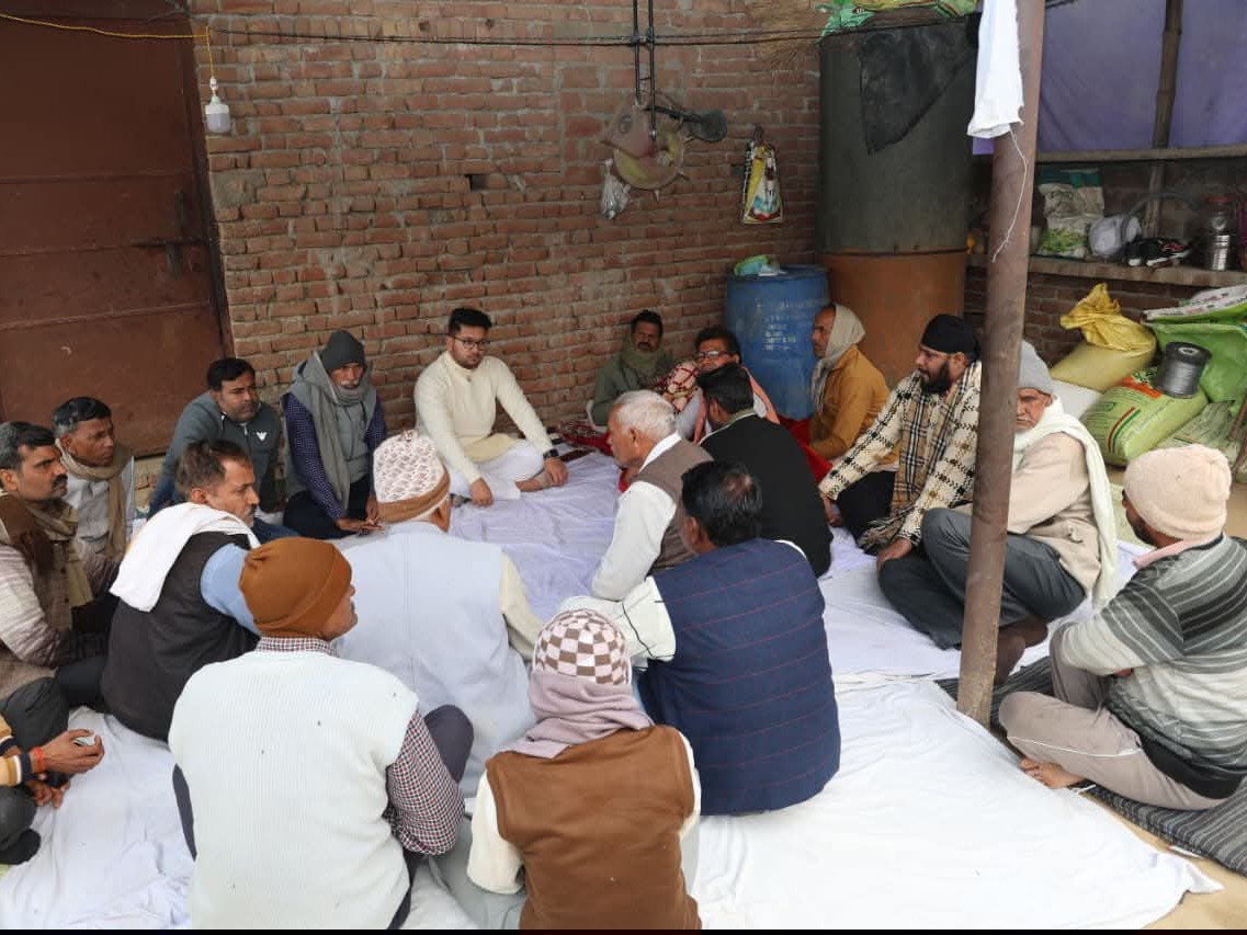 Atrauli MLA met the bereaved families