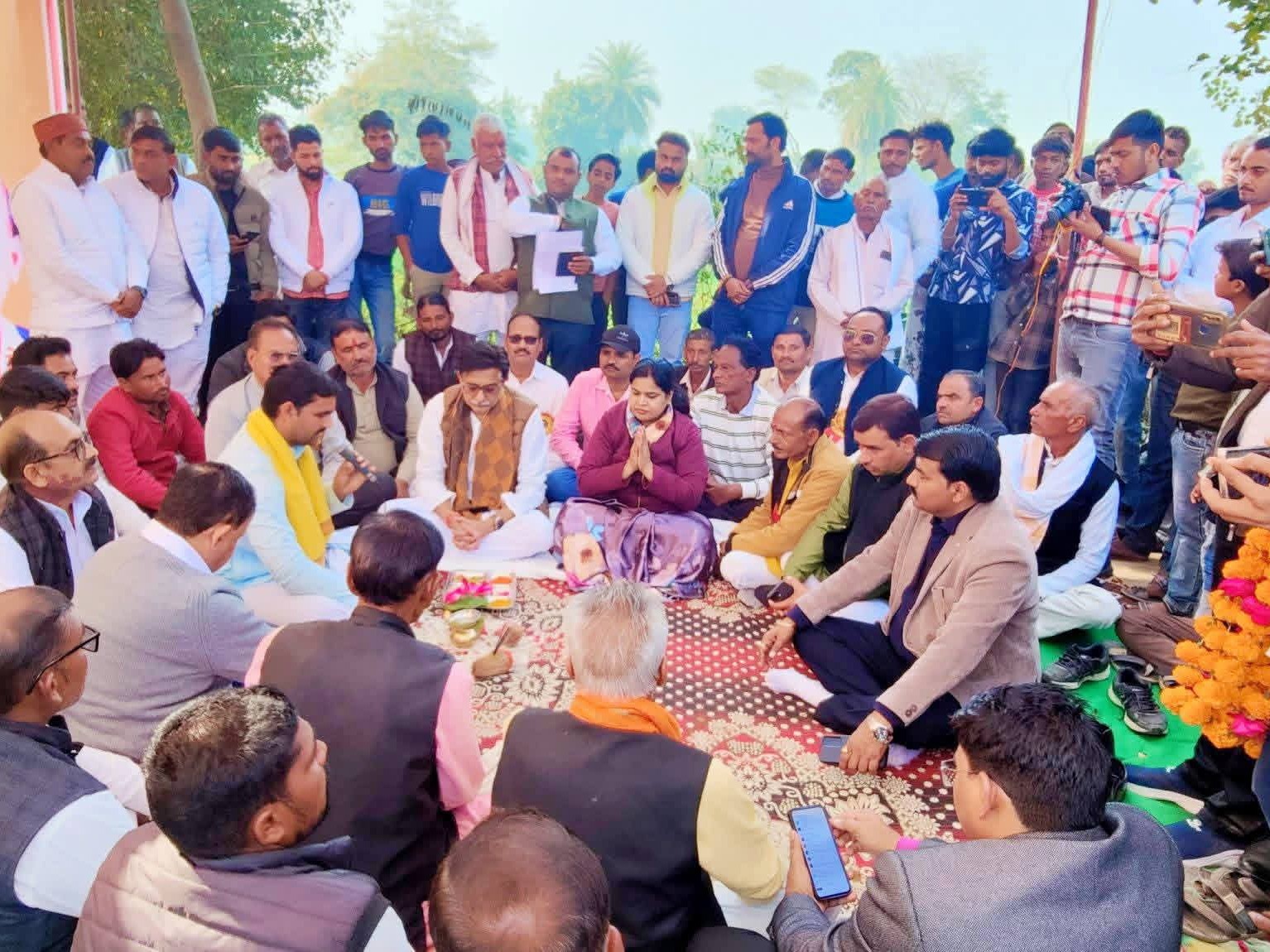 Foundation stone laid for bridge and approach road on Sukhnai river ...