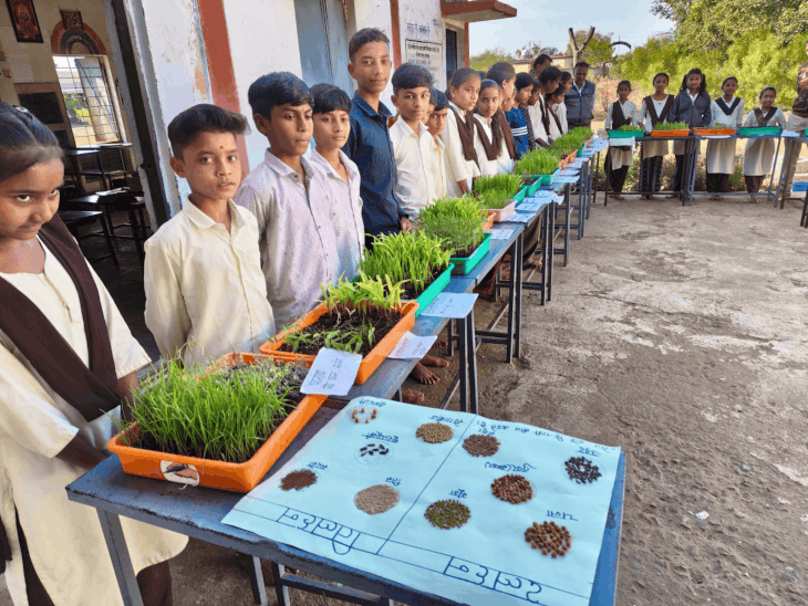 Khargone school conducts unique agricultural experiment on Bagless Day ...