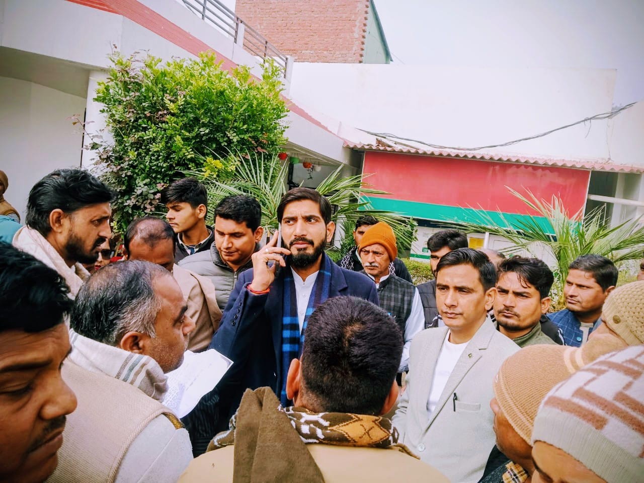 SP MP Aditya Yadav listened to public problems in Badaun. | बदायूं में ...
