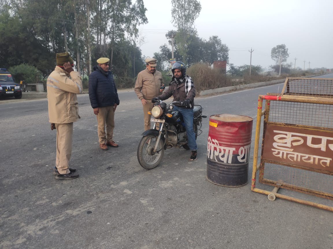 Bela police launched a massive checking campaign. ensured compliance