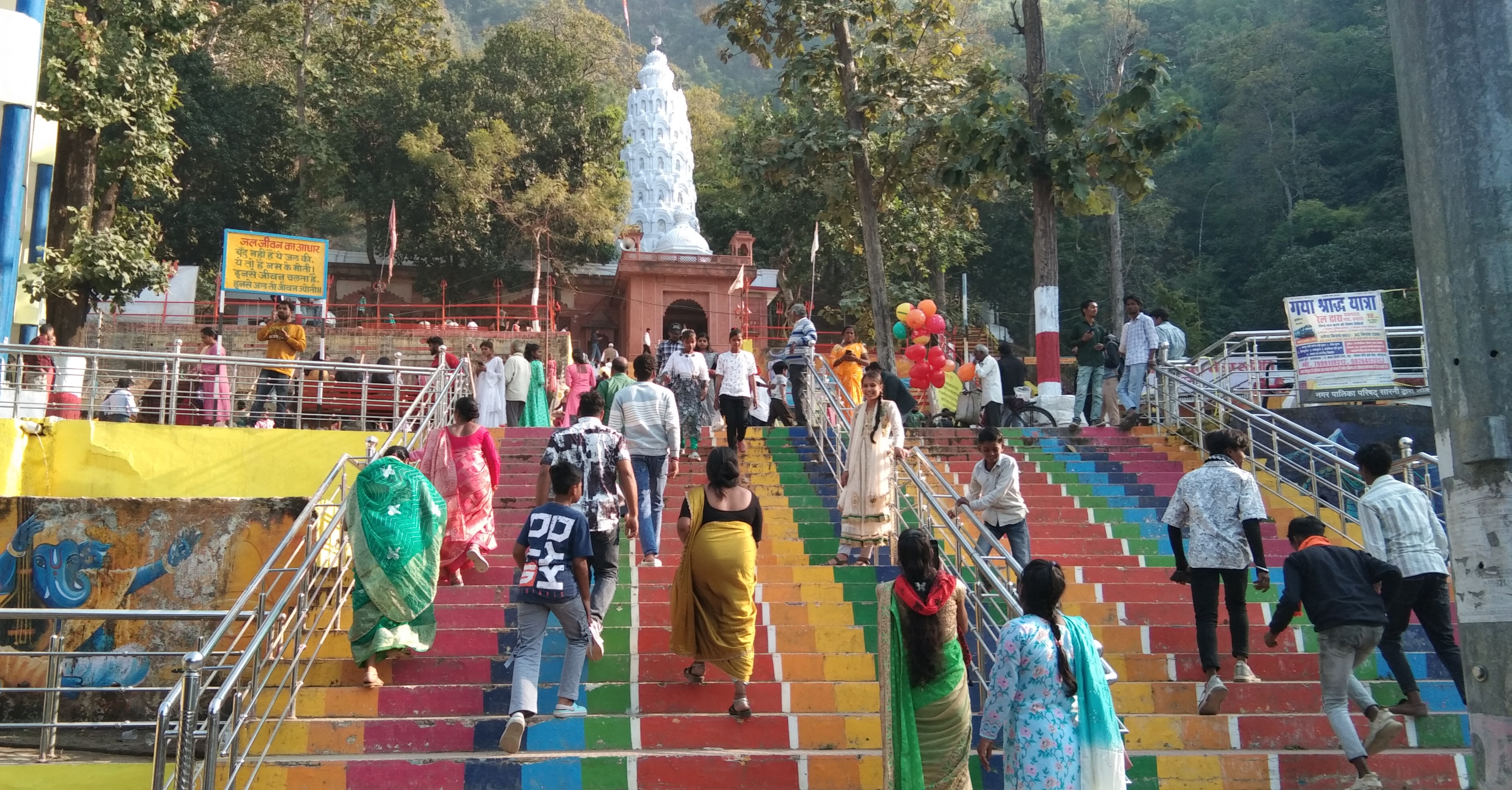 Devotees started the new year by paying obeisance at Baba Mathardev ...