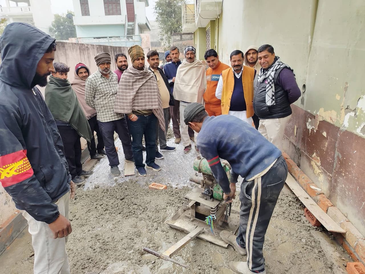 Construction of 90 meter RCC road in Alamgirpur Badhla