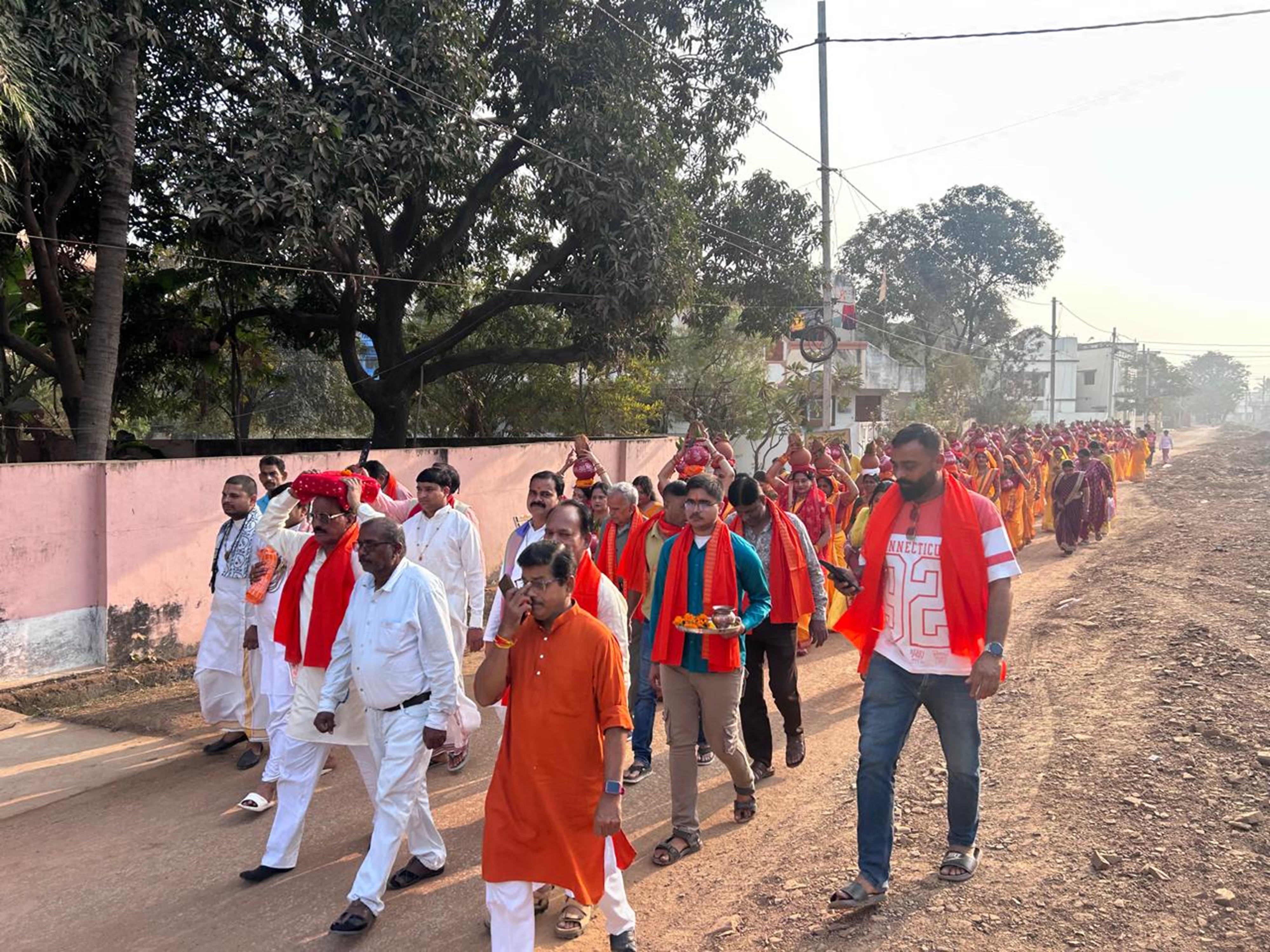 Shri Ram Katha begins in Ashish Nagar Risali, Kalash Yatra begins