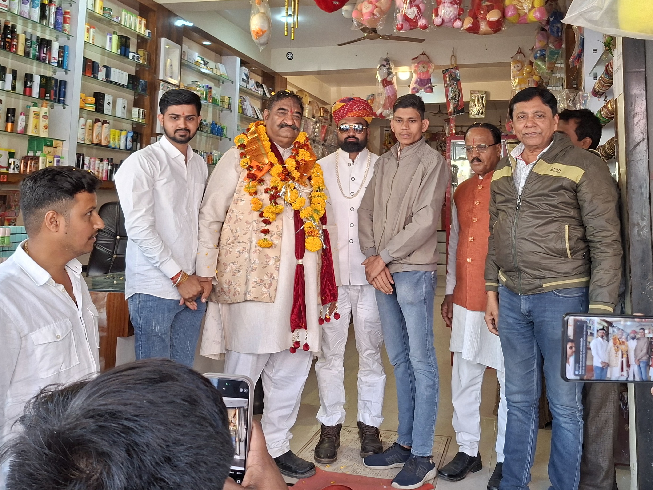 Kalota Samaj President was welcomed in Khategaon