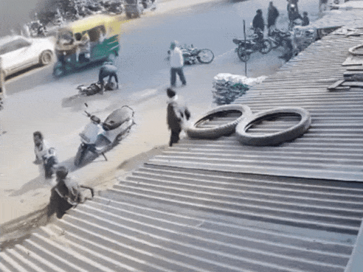 Truck runs over woman who fell from bike Wife dies on the spot husband narrowly escapes after ...