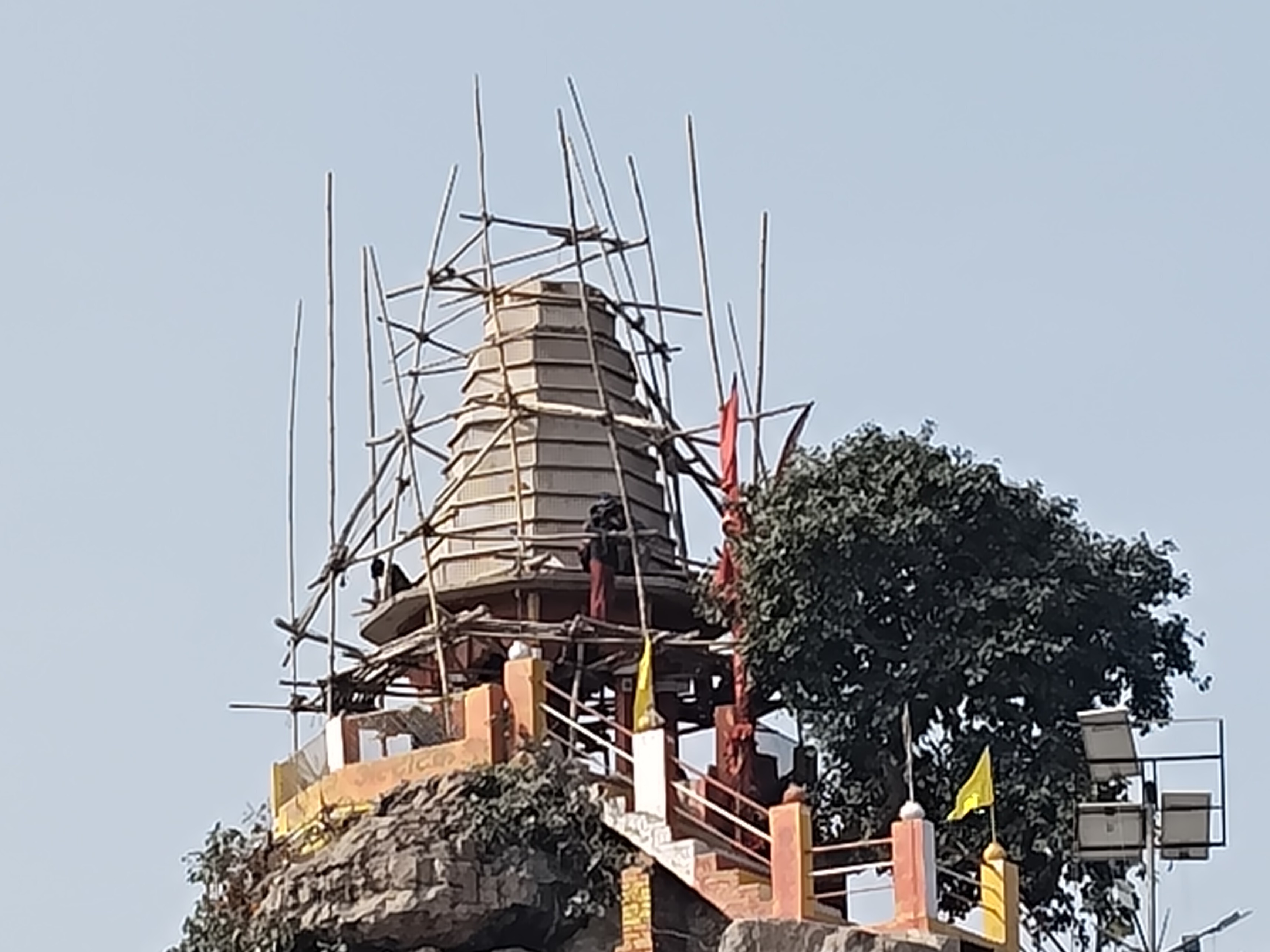 Prayagraj: Renovation of Sujavan Dev Temple dome begins
