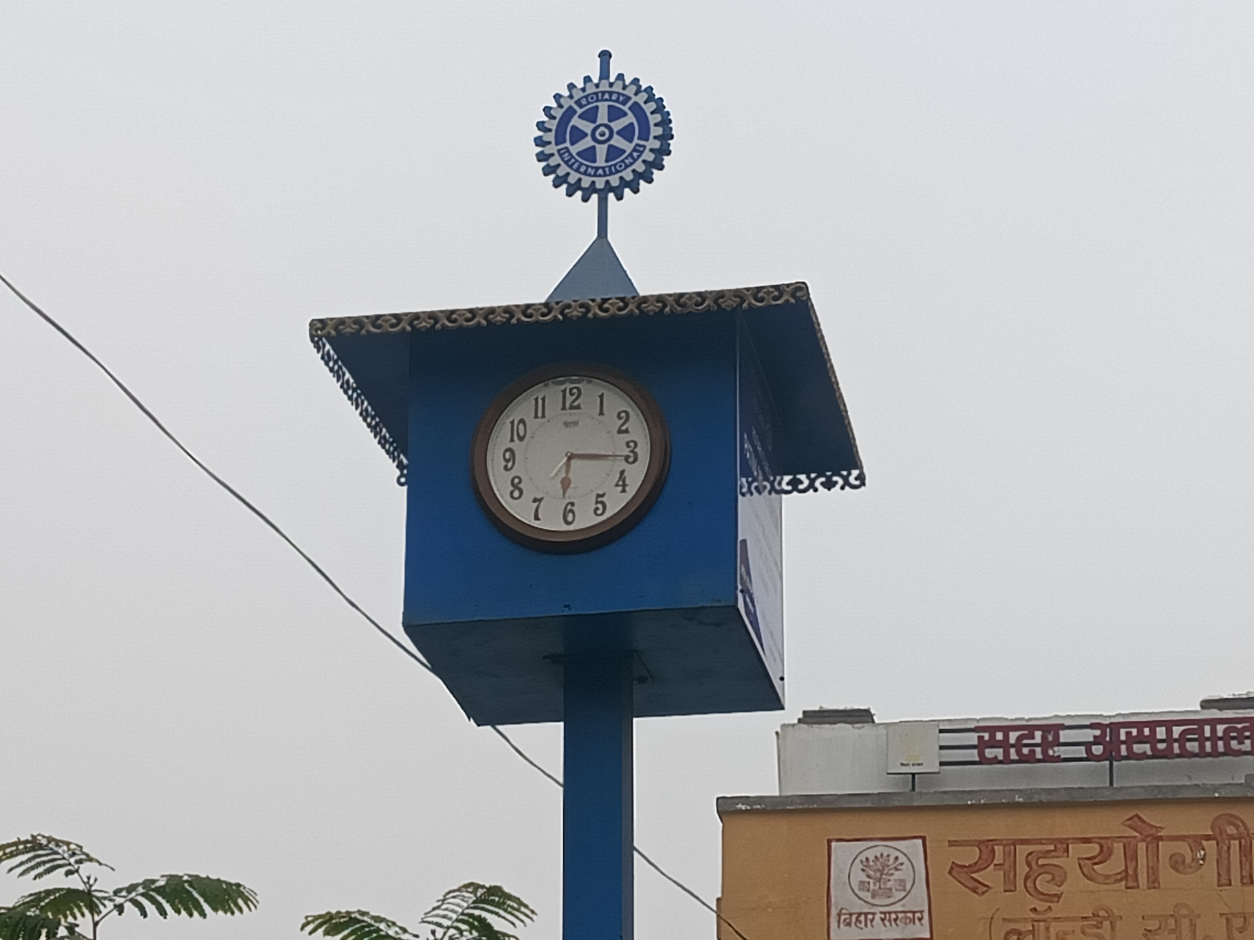 The clock tower at Sadar Hospital is showing the wrong time. | सदर ...