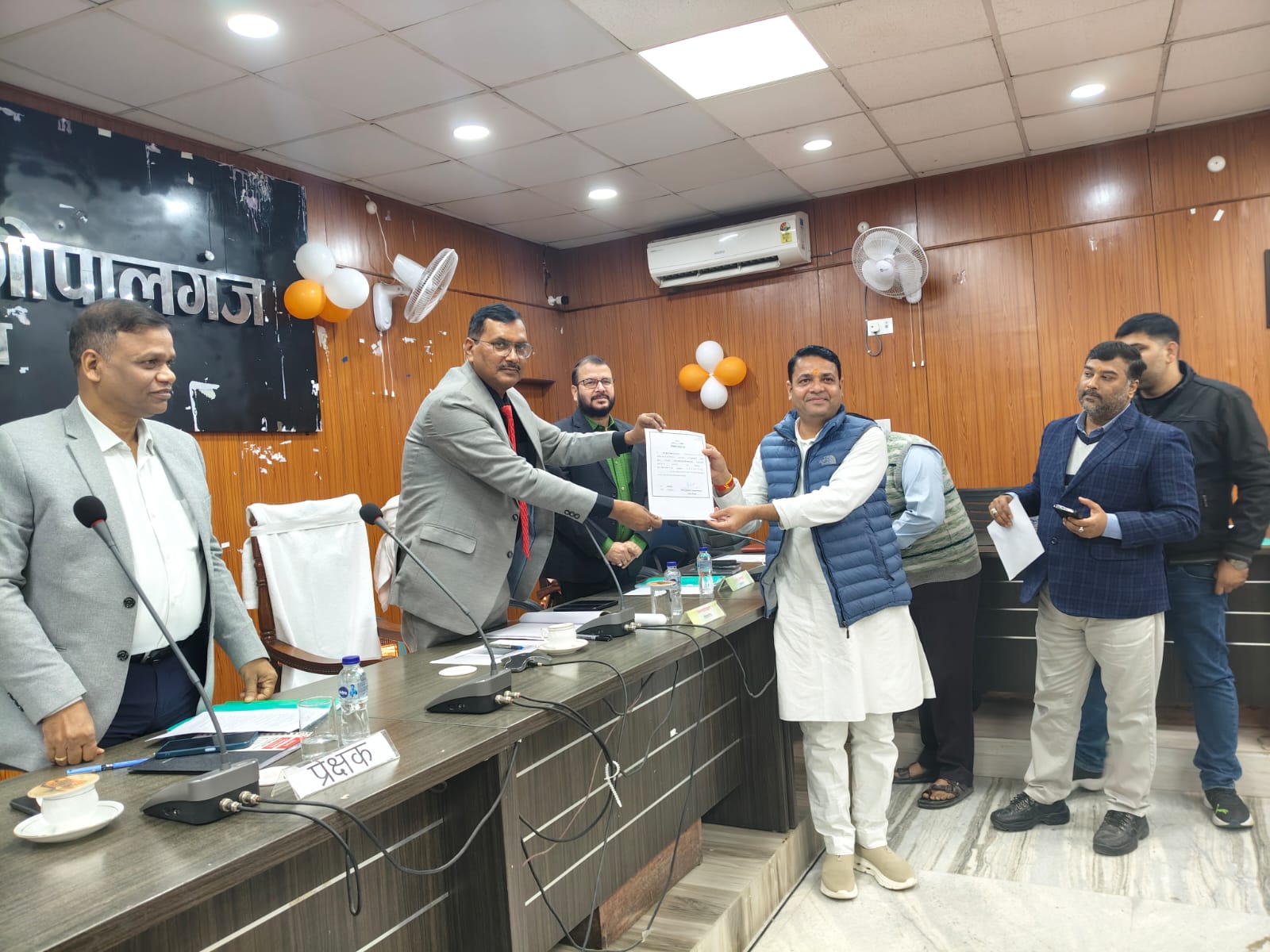 Deepak became the District Council Vice President unopposed