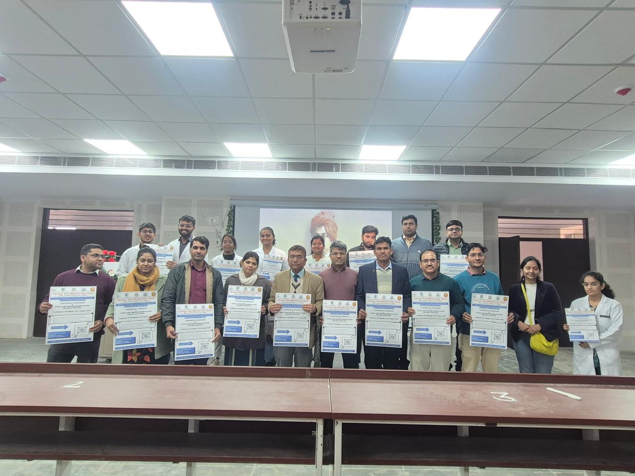 Poster of Global Raj Medicon Tonk released in medical conference ...