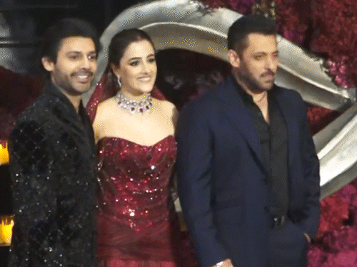 Salman Khan arrived at Nupur-Stebin's wedding reception | Bhaskar English