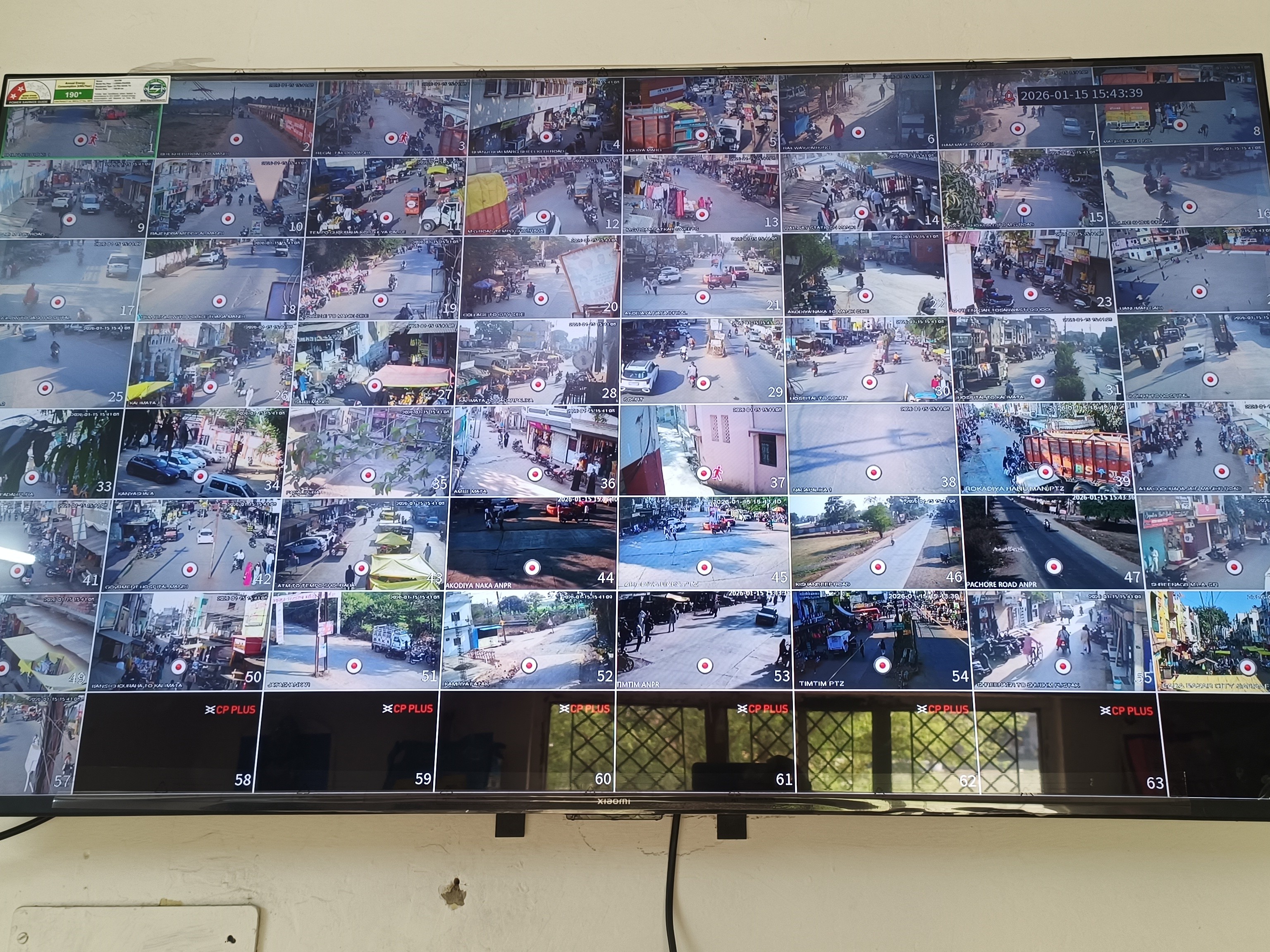 Shujalpur City Installs 58 CCTV Cameras for 24-Hour Surveillance
