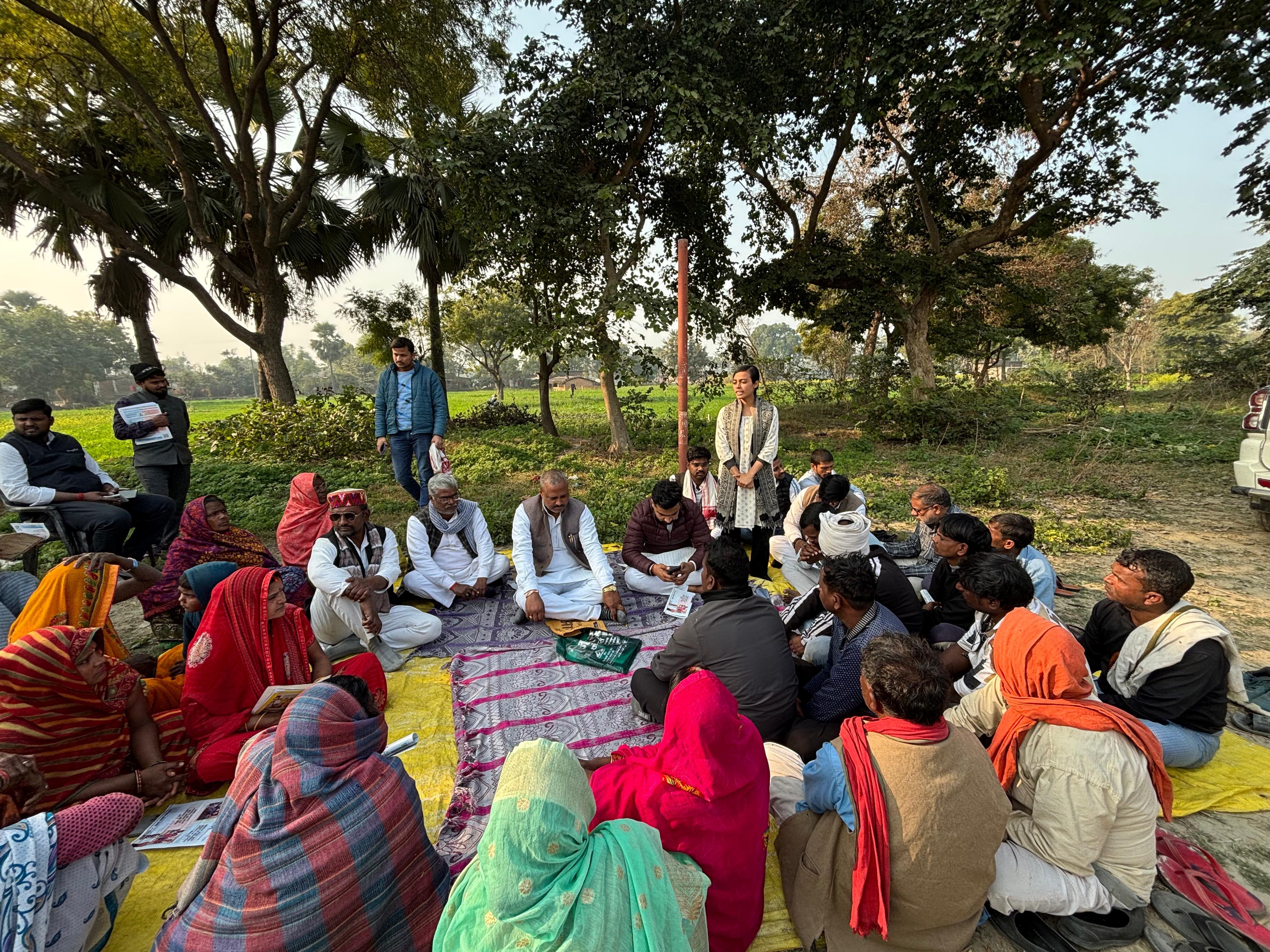 Ghosi Congress Jan Chaupal: Manrega Bachao Sangram with Labourers