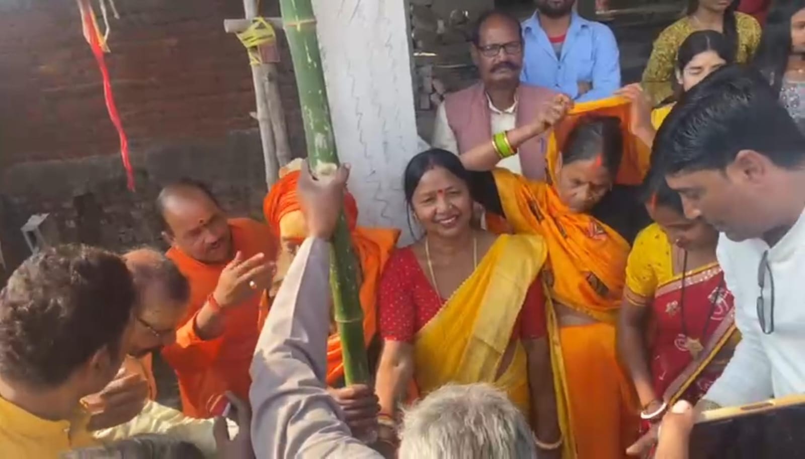 The Rudra Maha Abhishek Yagna being held at the Shiva temple began with ...