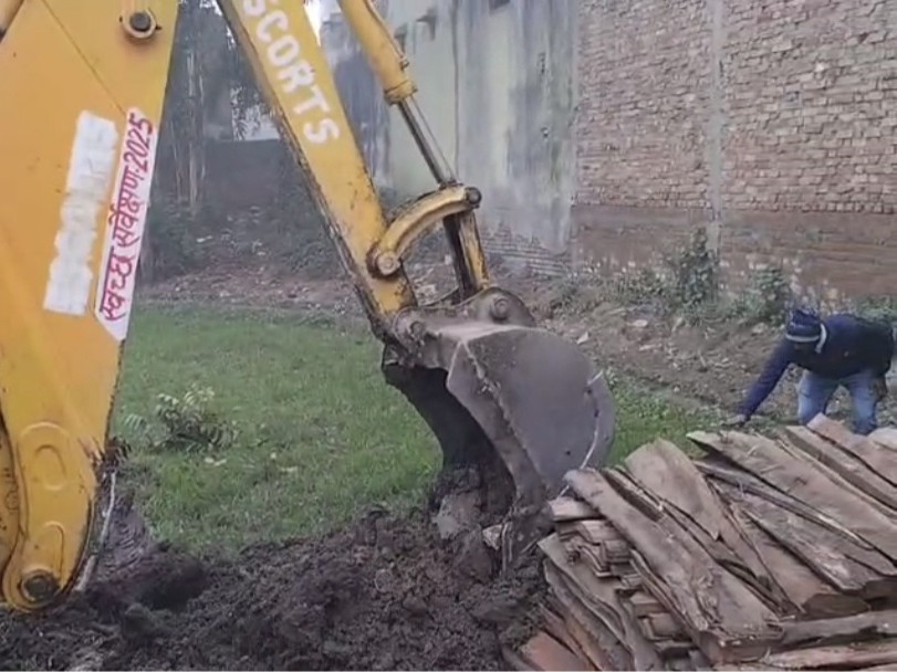 Sambhal Govt Land Evicted | Market & Bank Demarcation