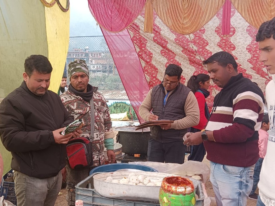 Uttarayan Mela 2026 Food Stall Inspection in Bageshwar