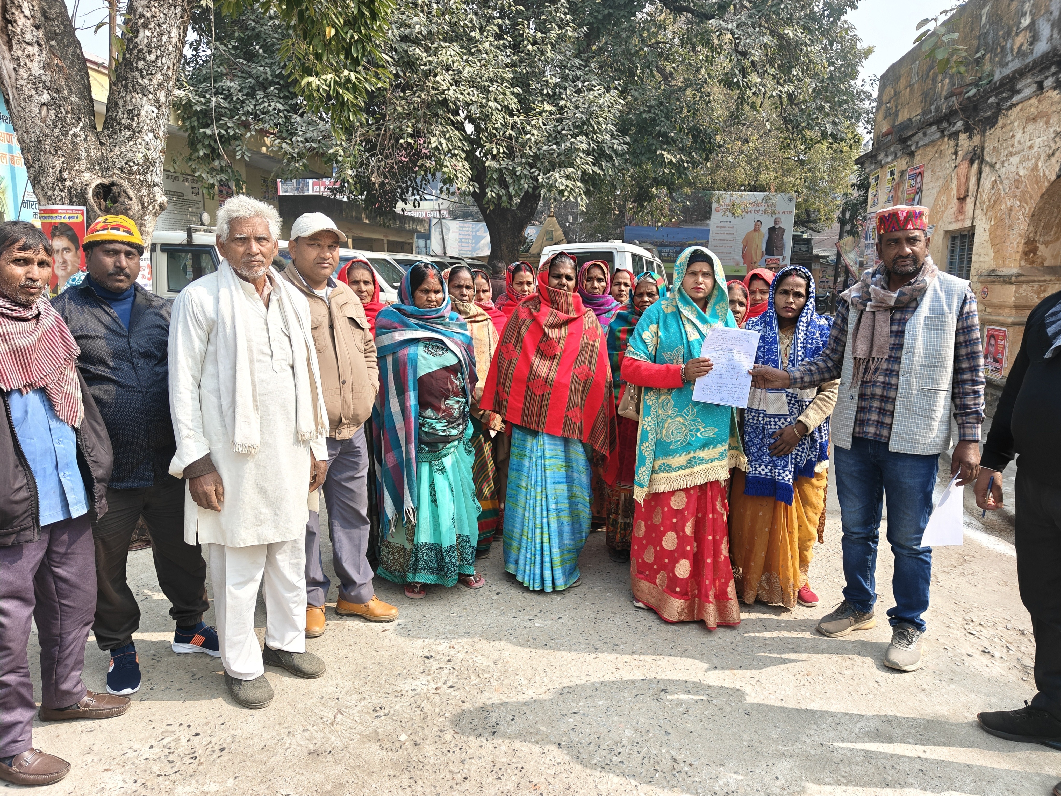 Manikpur Dalit Basti Villagers Complain to DM Over Dirty Water Stagnation