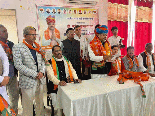 Dudu BJP OBC Morcha President Dr. Mahendra Kumawat Welcomed