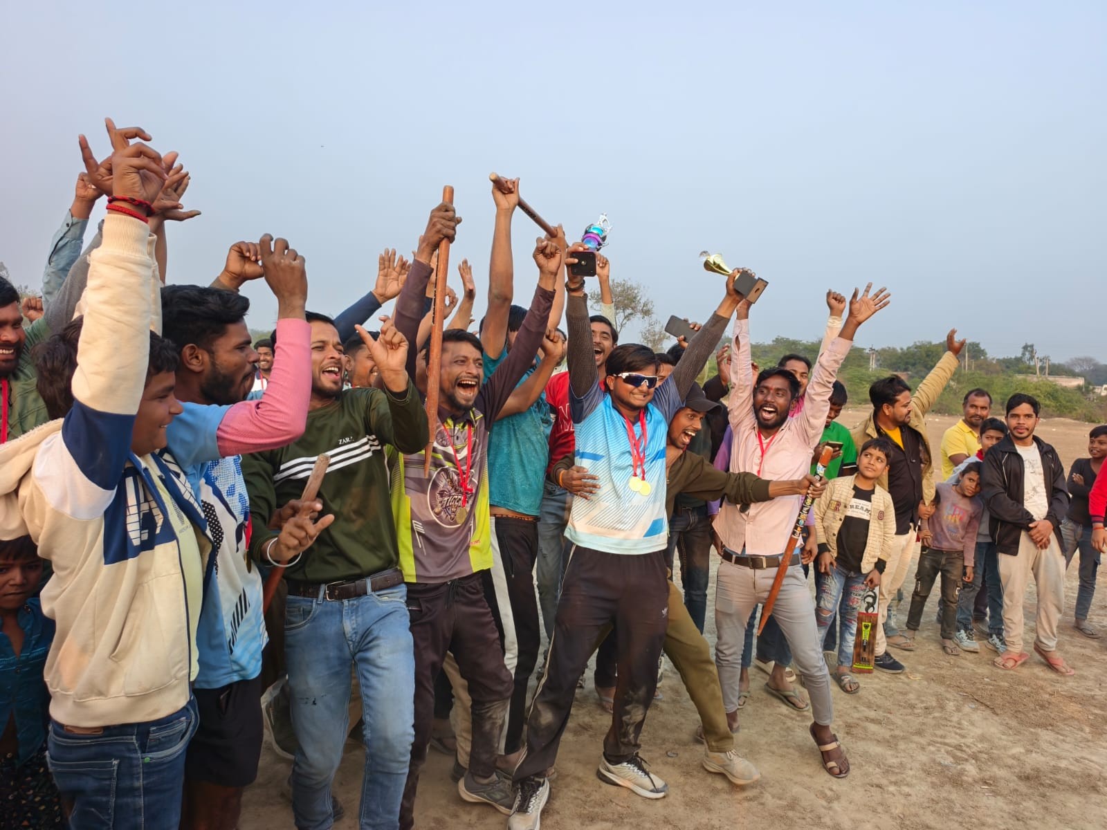 Pathakpur Wins Cricket Tournament Super Over Asoah | Adarsh Inter ...