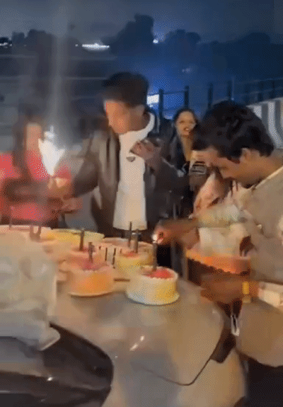 Kanpur Highway Birthday Girl Cuts Cake on Bonnet, Fireworks, Car Racing