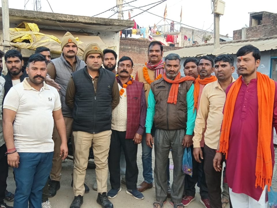 Shri Ram Shobha Yatra in Bhadsar; Hindu Jagran Manch Official Attends