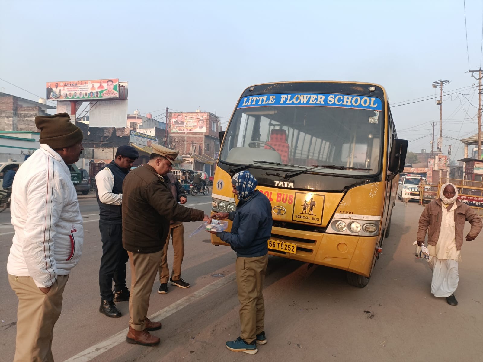 Maharajganj School Bus Safety Campaign Launched