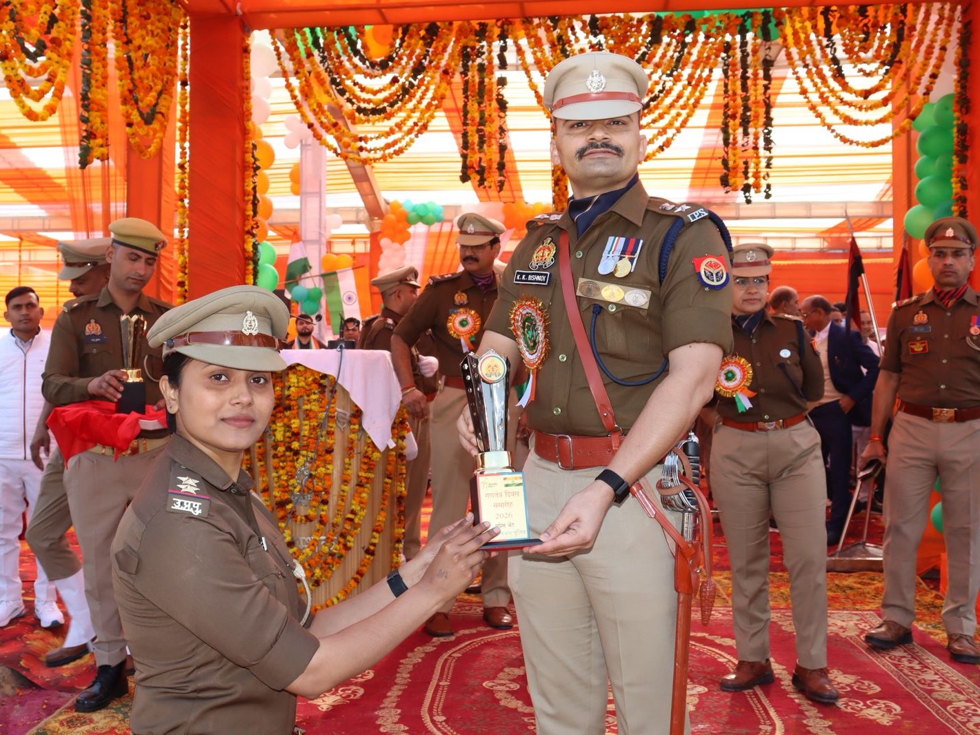 Sambhal Republic Day Celebration | Minister Gulab Devi Flag Hoisting