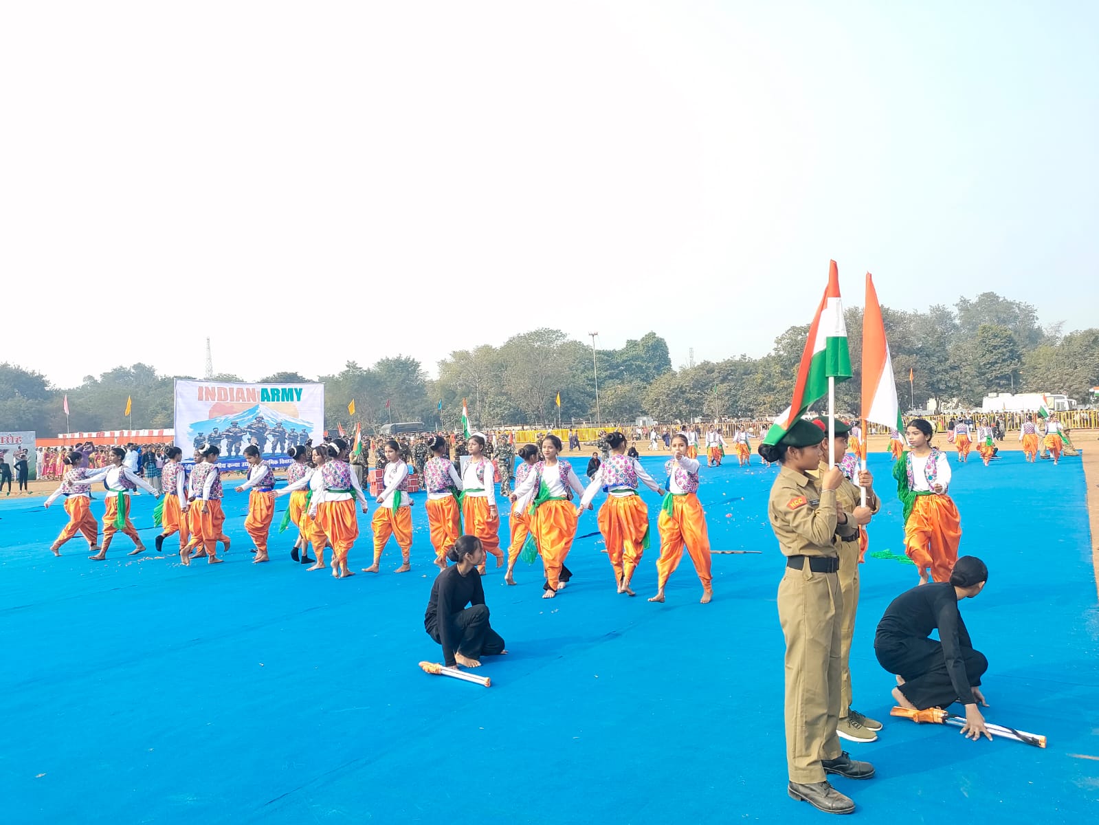 Gwalior SAF Ground Assembly Speaker Narendra Singh Tomar Flag Hoisting
