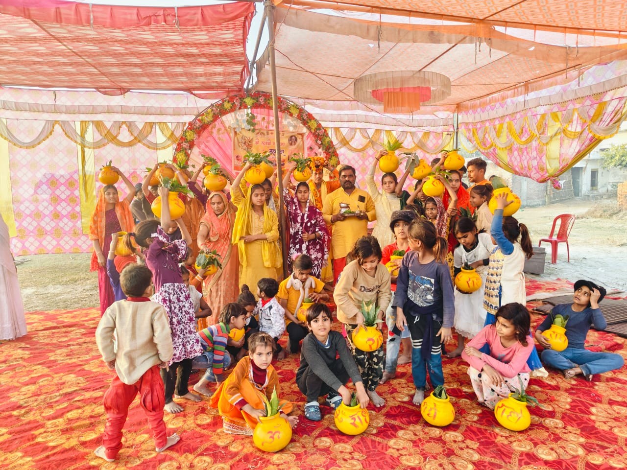 Bahora Nagla Bhagwat Katha Launch | Kalash Yatra & Bhajan Kirtan