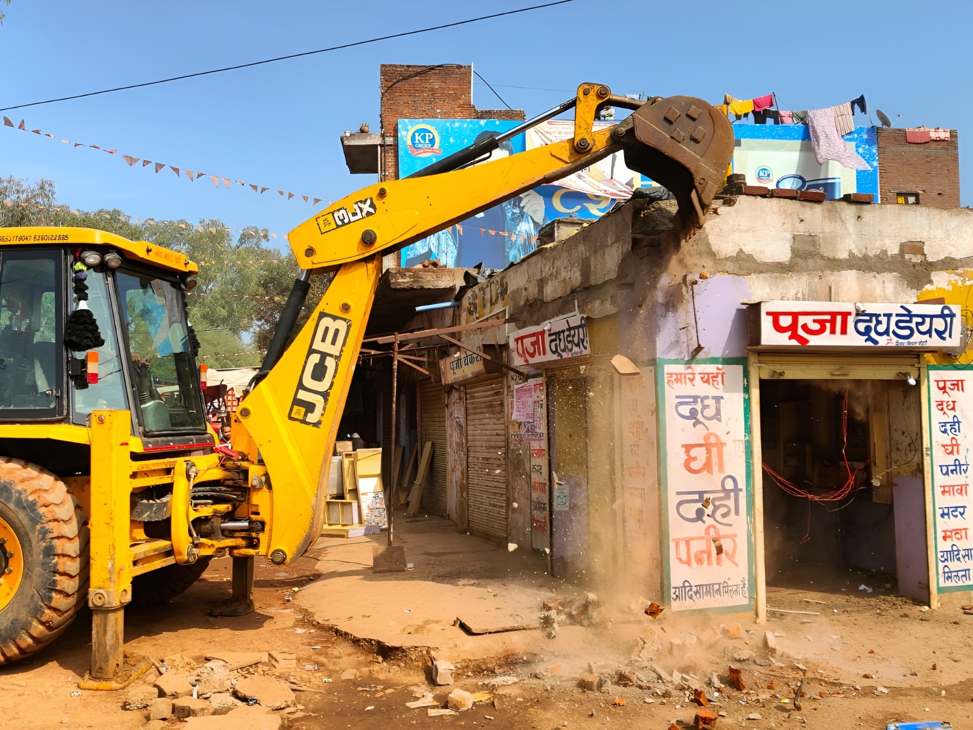 Pohri Road Widening: Over Two Dozen Encroachments Removed