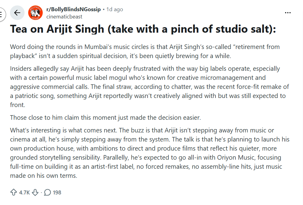 Bhushan Kumar Reacts to Arijit Singh Border 2 Song Controversy