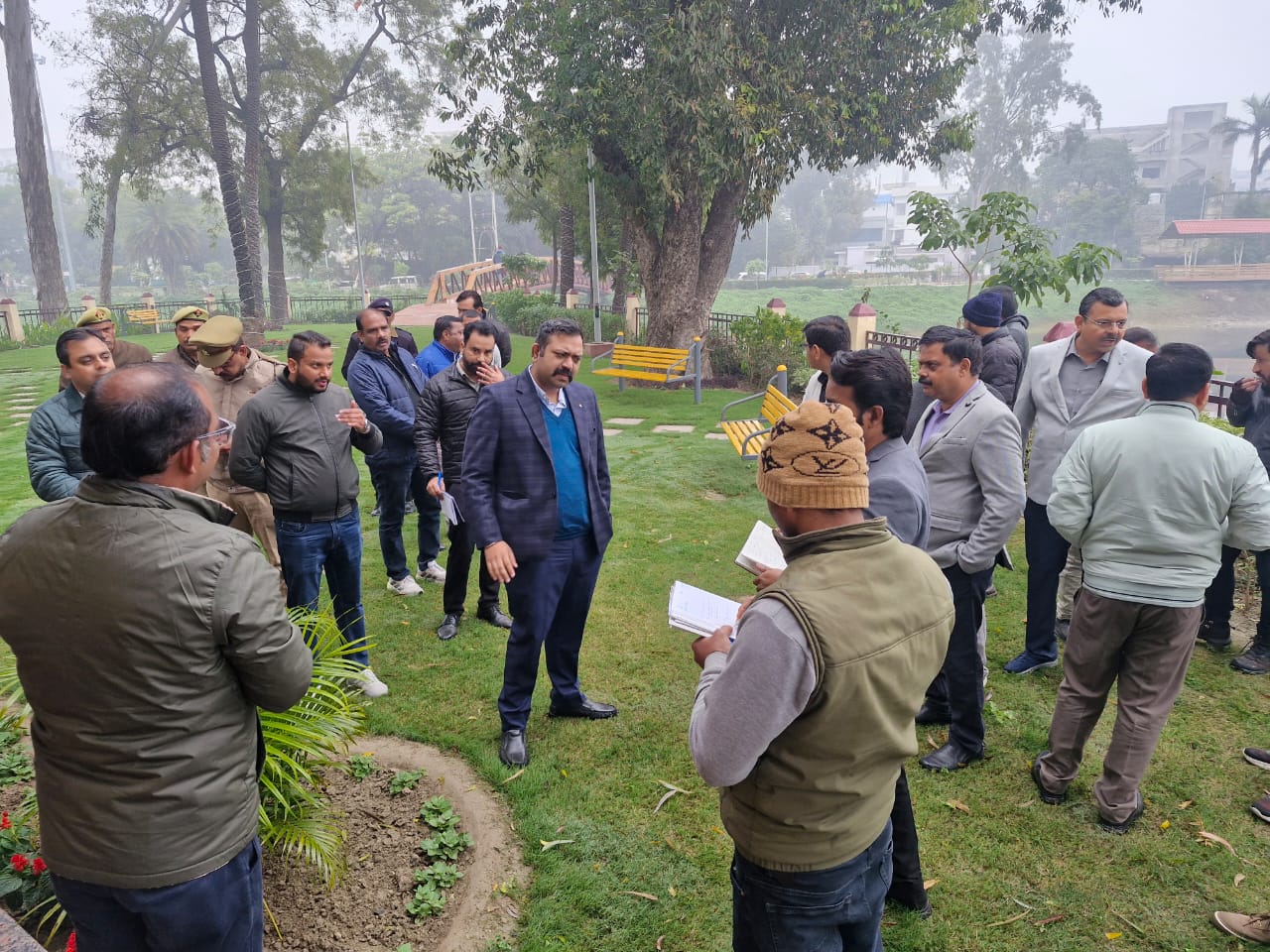 Lucknow Butler Lake Island Cafe Inspection | LDA VP First Time