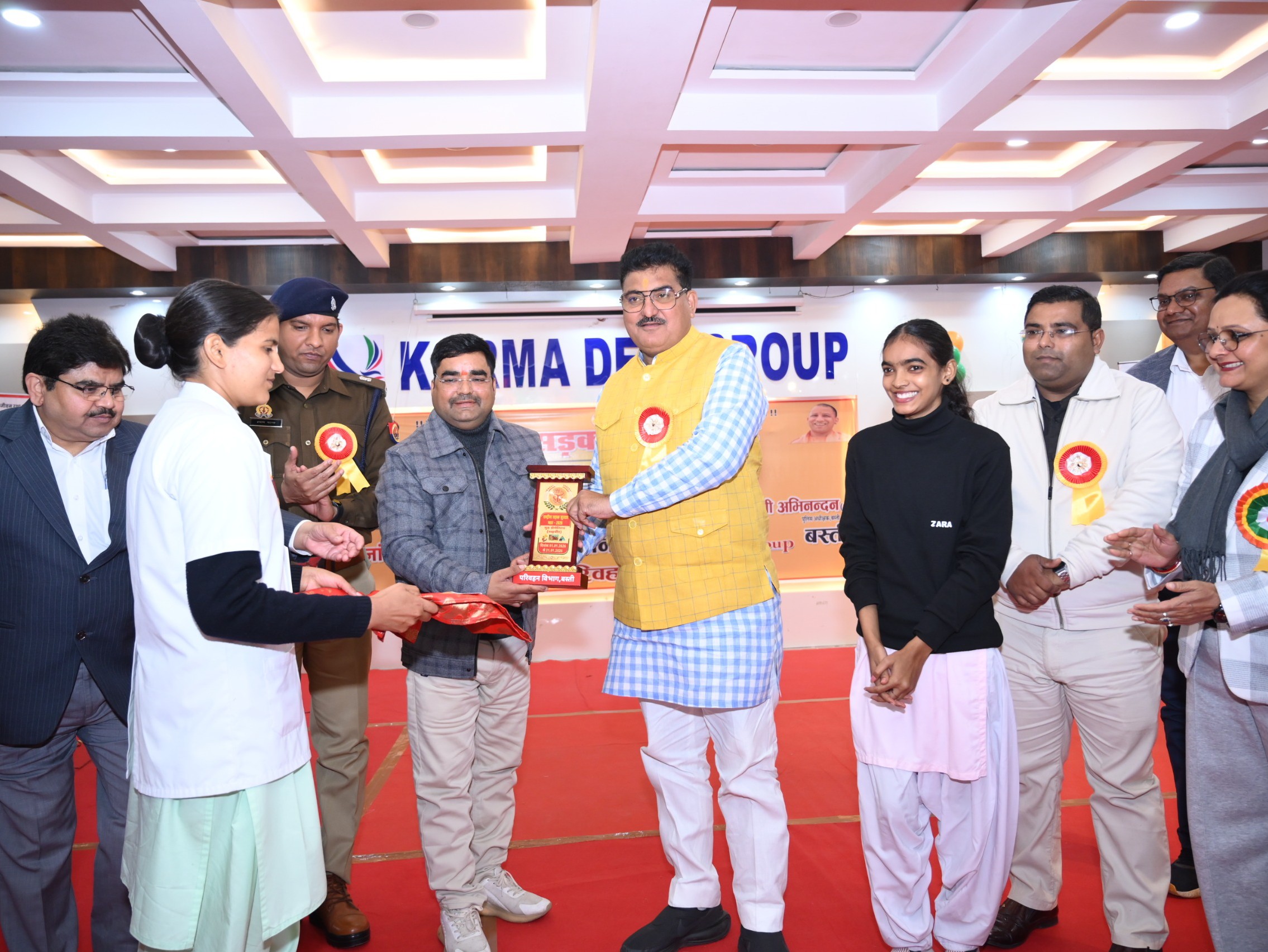 Basti Highway Devdoot Pramod Ojha Honored Good Samaritan Rahaveer