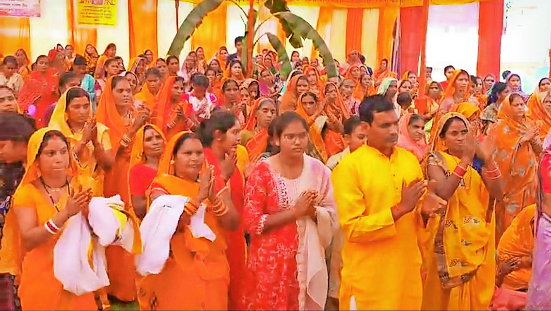 After the Parthiva Shivalinga worship and Mahabhishek, a procession was ...