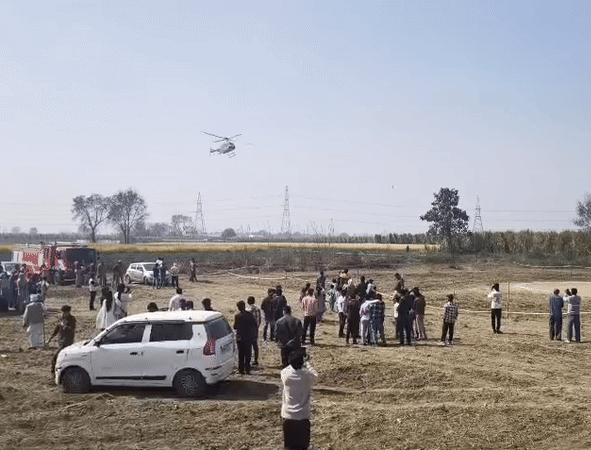 Jallalpur Groom Arrives By Helicopter; Fathers Dream Fulfilled | Vishal ...