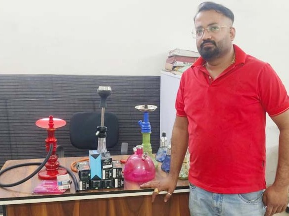 Raigarh Hookah Pot & Flavour Tobacco Seized | Kotpa Act Action