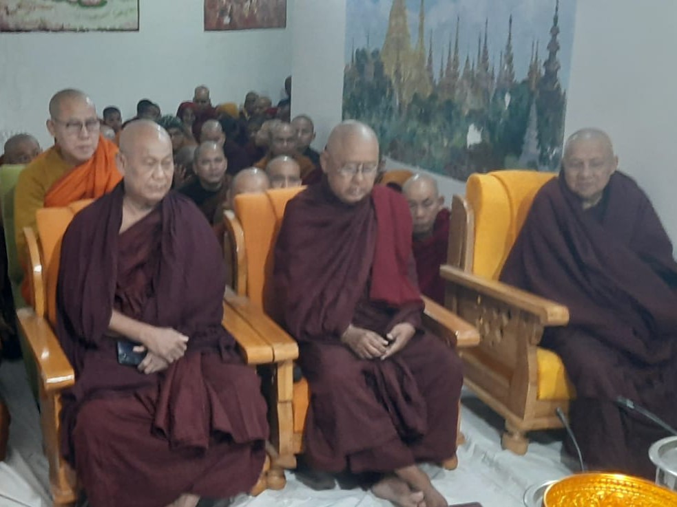 Myanmar Buddha Temple Inauguration | 27th Maha Sati Pathan Path Begins ...