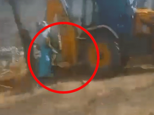 Rewari Horror: Grandfather Throws 1.5-Year-Old Girl in Front of JCB ...