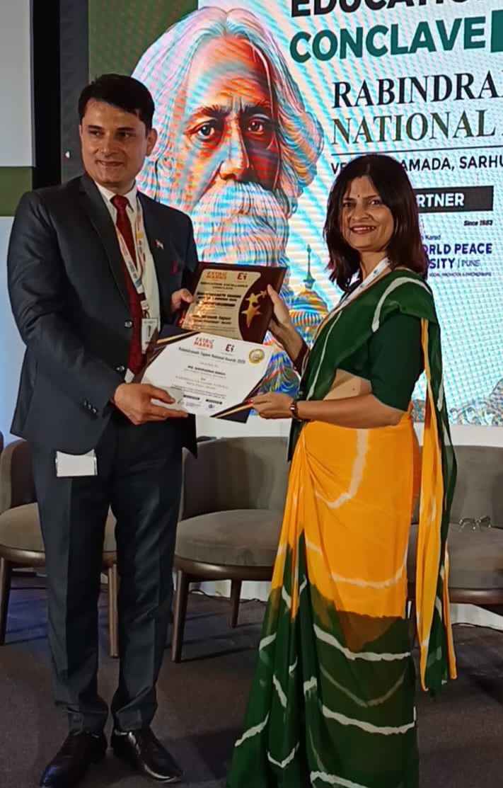 Principal receives Rabindranath Tagore Award