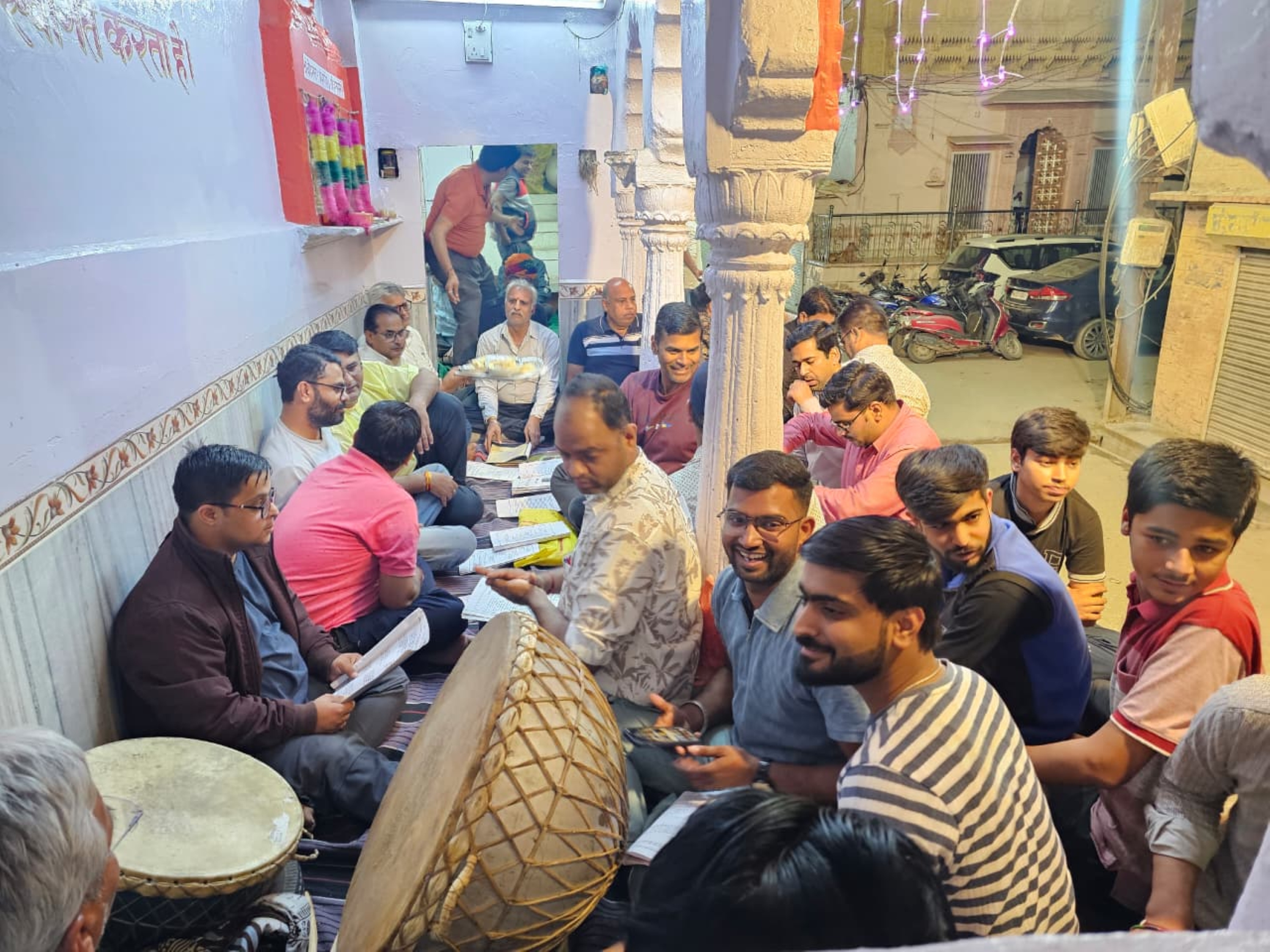 A confluence of melody, rhythm and rituals... Gair sitting in Lodha ...