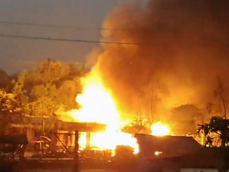 Bokaro Gas Refilling Shop Fire | Cylinder Blast, Tent House Burnt
