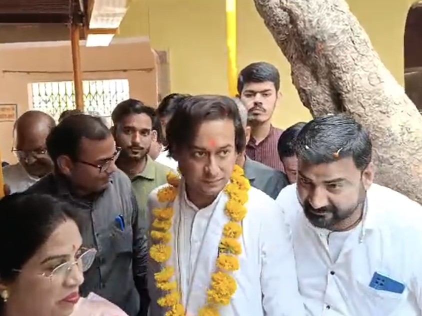 Jayvardhan Singh Datia Peetambara Devi Darshan Navratri Visit