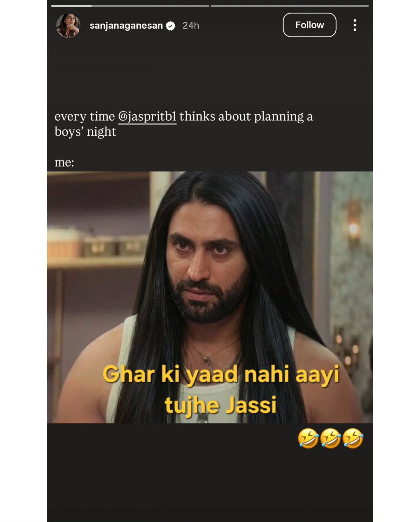 Bumrah Roasted by Wife Sanjana with Dhurandhar 2 Meme