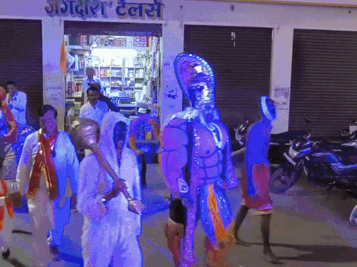 Salumber Ramotsav: Bhajans & Shobhayatra; Devotees Dance to Dhol